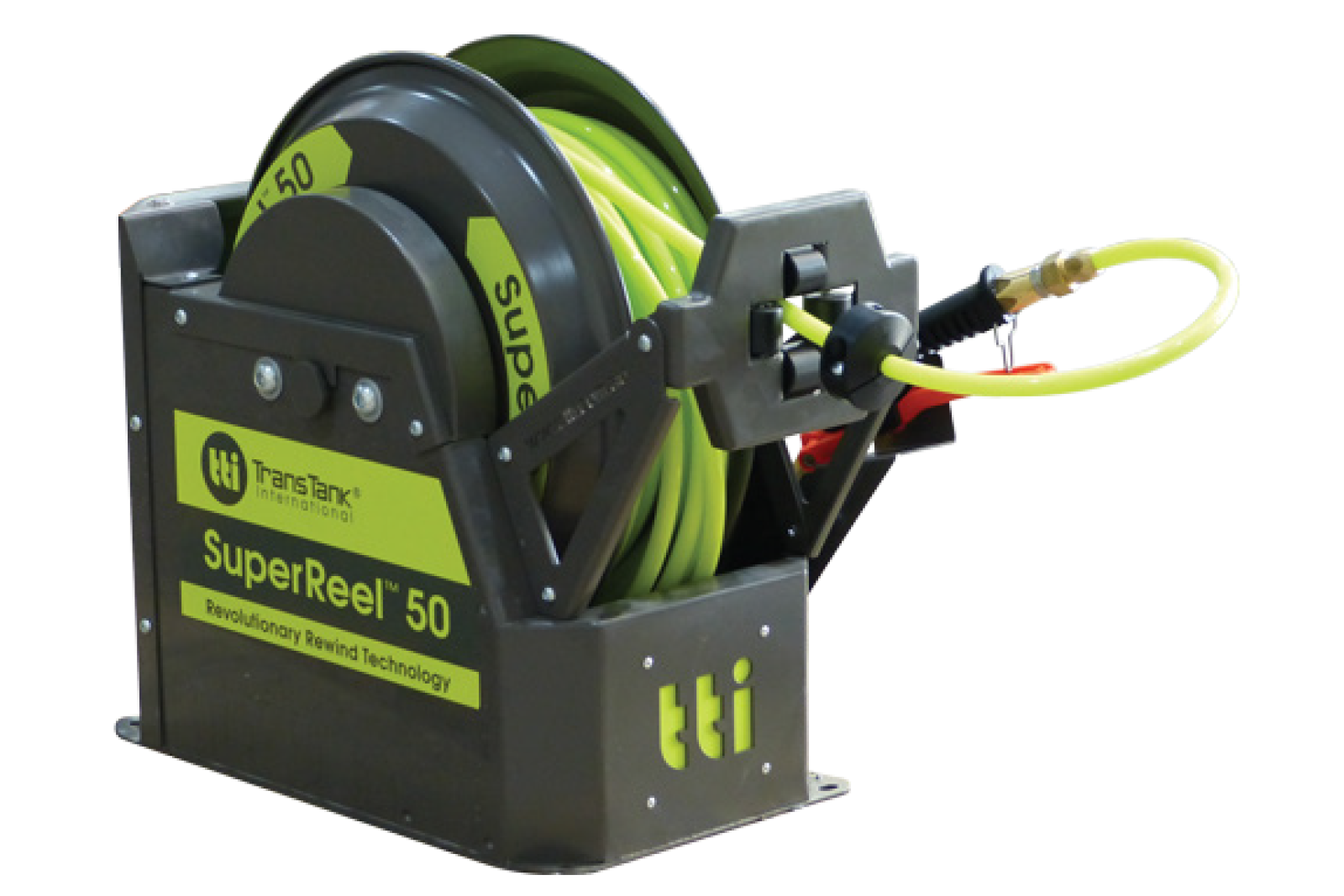 SuperReel™ - 50m Auto-Rewind Reel | TTi SuperReel™ - 50m Auto-Rewind Reel | TTi